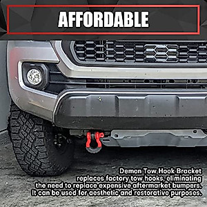 VIAGL Front Demon Tow Hook Bracket with 3/4" Shackle Fit for Toyota Tacoma 2009-2023