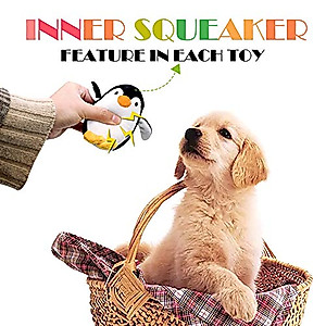 SHARLOVY Dog Squeaky Toys for Small Dogs,Stuffed Animal Puppy Toys,Cute Puppy Chew Toys for Dog Teething Toys, Pet Toys for Small to Medium Dogs,Soft Dog Toys,Plush Dog Toy Pack 12 in Gift Box