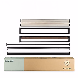 ZINUS GOOD DESIGN Award Winner Suzanne 6 Inch Bamboo and Metal Platforma Bed Frame / No Box Spring Needed / Wood Slat Support, Grey Wash, Queen
