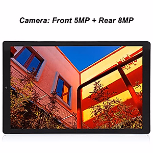 ASHATA 2022 Newest 10Inch 4G Network Tablet, 5G WiFi Tablet for Kids, 6GB RAM 256GB ROM Octa Core CPU IPS Display 3 Card Slots, Capacitive Touch Screen, Easy to Use for Seniors (US Plug)