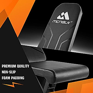 Adjustable weight bench, Foldable Workout Bench with 8+4+3 Angles and Quick Adjustable knob（Automatic Lock) - Weight capacity 650lbs, Easy to assemble