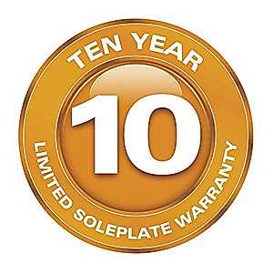 Hamilton Beach Steam Iron & Vertical Steamer for Clothes with Scratch-Resistant Durathon Soleplate, 1500 Watts, 3-Way Auto Shutoff, Anti-Drip, Self-Cleaning, Adjustable Steam Settings, (19701)