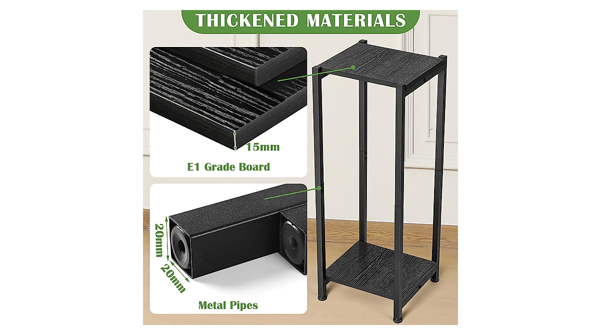 Dipion 31" Tall 2-Tier Metal Plant Stand - Indoor & Heavy Duty