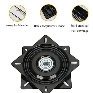 Lazy Susan Hardware Heavy Duty Turntable Bearing Swivel Plate Hardware Cold Rolled Steel Bearing Turntable Bearing 6 8 10 12inch For Recliner Chair Or Furniture