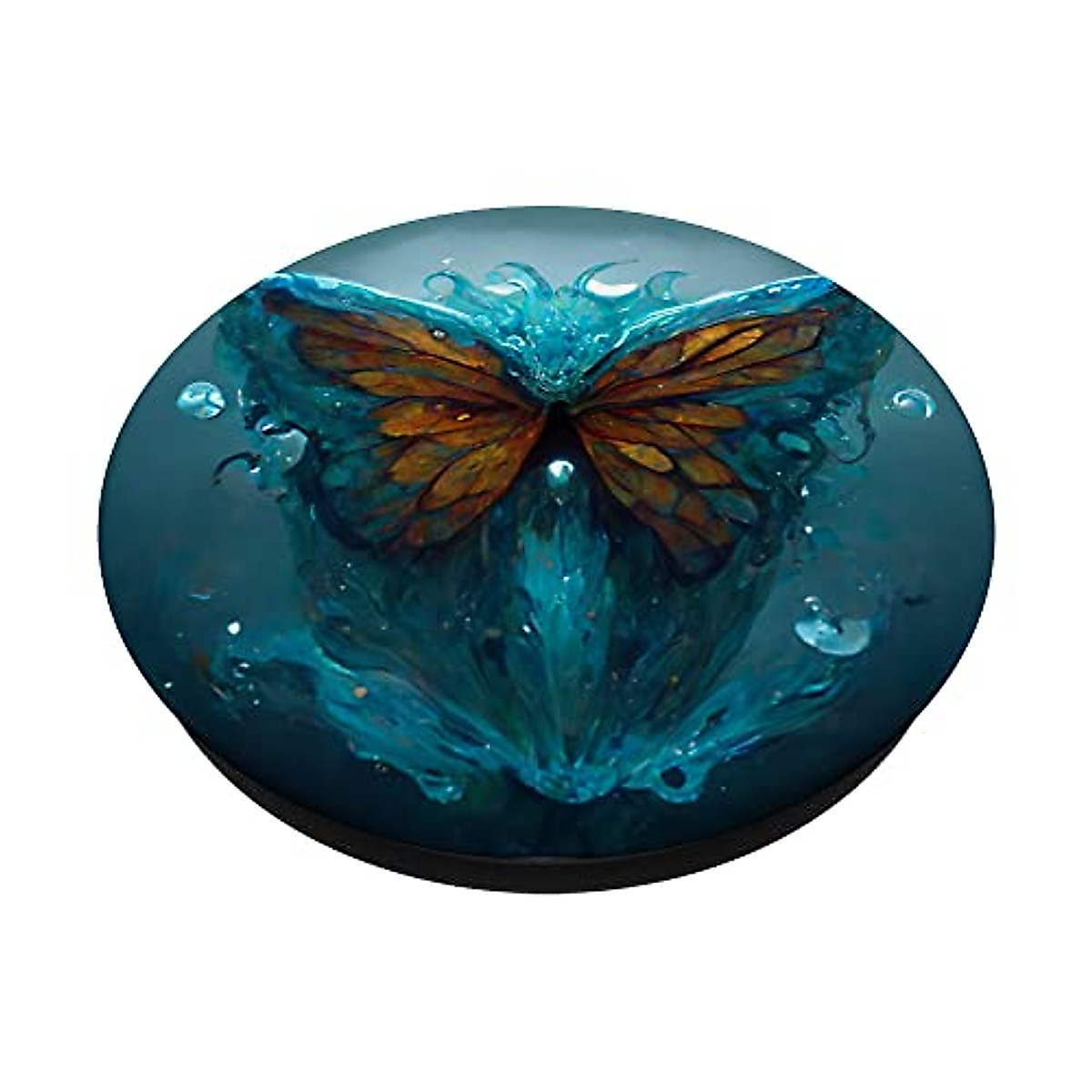 Colorful Watercolor Blue butterfly PopSockets Swappable PopGrip