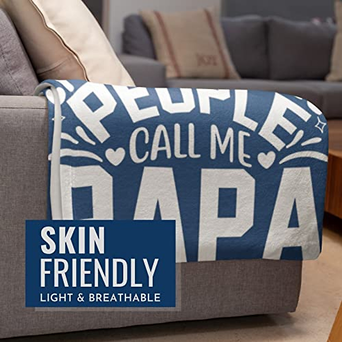 InnoBeta Gifts for Grandpa, Papa, Throw Blanket for Grandfather, Presents from Granddaughters Grandsons for Christmas, Birthday, Father's Day - 50" x 65"