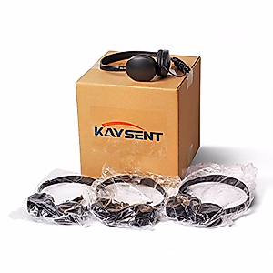 Kaysent Wholesale Bulk Earphone Earbud Headphone (KHP-10B) 10 Pack Wholesale Headphones for School,Airplane,Hospital,Students,Kids and Adults