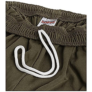 Soffe mens Classic Cotton Pocket Short, Olive Drab Green, X-Large