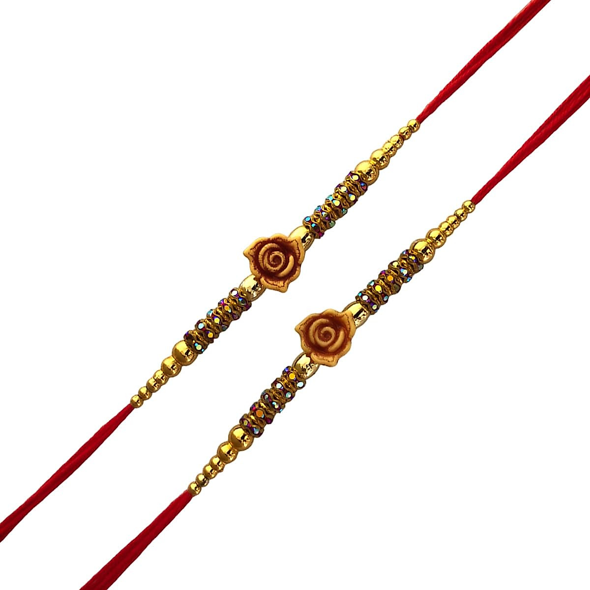 Set of 2 Rakhi Thread, Rakhi for Brother, Raksha Bandha Gift for Your Brother, Rakhi Bracelet for Loving Sibling, Father, Bhabhi, Bhaiya Indian Latest Rakhi for bhai Thread Bracelet