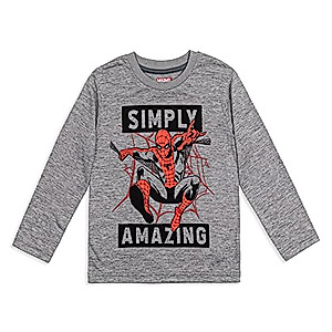 Marvel Avengers Spider-Man Hulk Captain America Iron Man Little Boys 4 Pack Athletic T-Shirts Multicolor 7-8