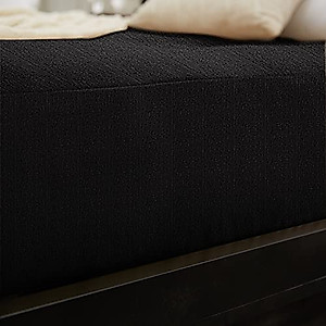 Trupedic x Mozaic - 10 inch Full Size Standard Futon Mattress (Frame Not Included) | Barcelona Black | Great for Kid's Rooms or Guest Areas - Many Color Options
