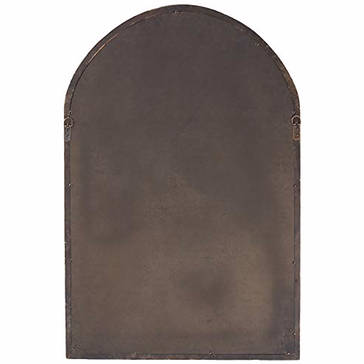 Amazon Brand – Stone & Beam Vintage Farmhouse Wooden Arched Multipanel Mantel Mirror, 36"H, Dark Stain