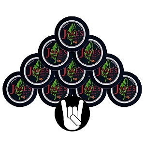 Jake's Mint Chew Cranberry 10 Cans with DC Crafts Nation Skin Can Cover - Metal