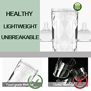 Portable Smoothies Blender, USB Travel Juice Cup, Juice and Shakes Blender, Baby Food Mixing Machince with 6 Blades 4000mAh Rechargeable Battery,for Home, Travel, Office 16.9 Oz (Light Pink)