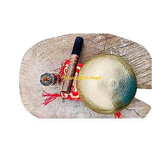 Singing Bowl Nepal-6" Tibetan Buddhist Hand Beaten Throat Chakra G Note Singing Bowl From Nepal, Release Your Inner Peace