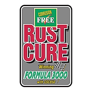 Corrosion Free Rust Cure Formula 3000 1G/4L Jug, Great for Vehicles, Buses, Tractors, snowblowers, mowers, Rust Prevention, Rust Inhibitor, undercoating