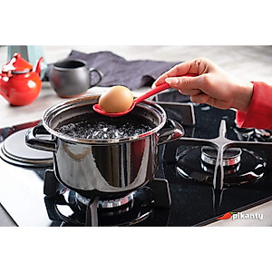 Pikanty - Small 7-Inch Slotted Serving Spoons (Pack of 4) - Perfect for Olives, Pickles & Condiments | Sturdy & Versatile | Made in USA