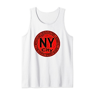 The Five Boroughs Of New York Circle Souvenir Gift Design Tank Top