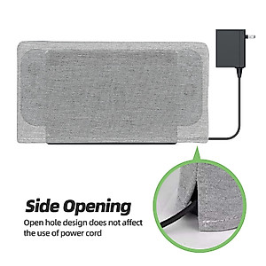 Dust Cover for Nintendo Switch & Switch OLED Dust Protector Custom Designed Water Proof for Nintendo Switch & Switch OLED Thick Fabric Precision Cut Easy Access Cable Port (Grey)