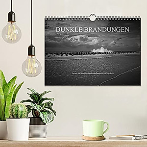 Dark surf - North Sea and Mediterranean Sea landscape photographs by Niko Korte (Wall Calendar 2024 DIN A4 Landscape), CALVENDO 12 Month Wall Calendar