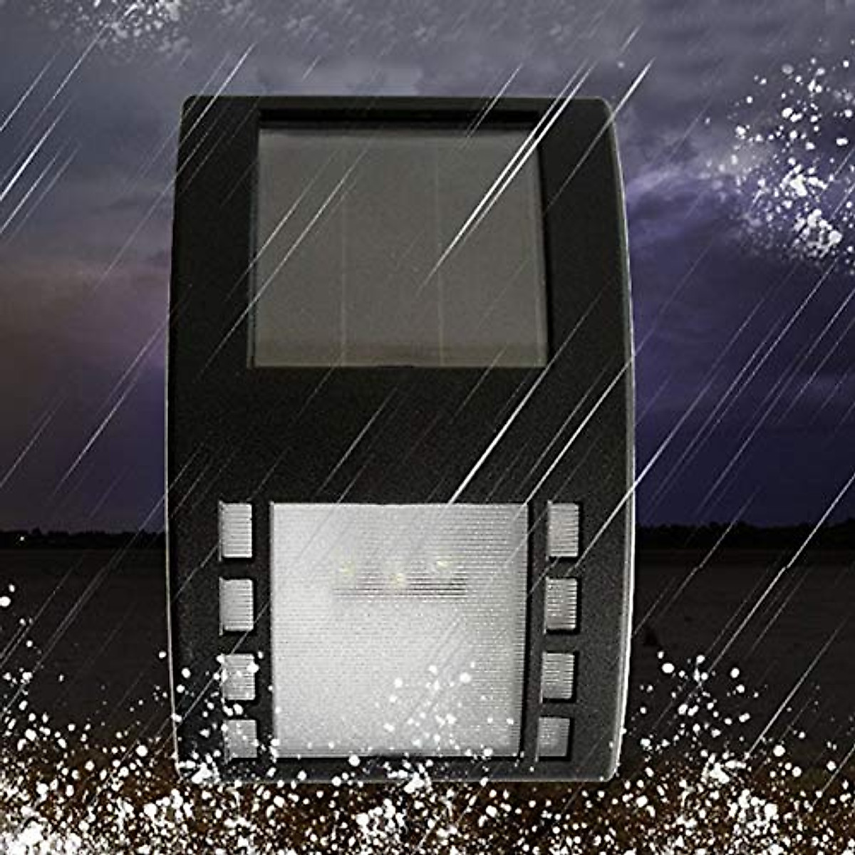 CUTULAMO Solar Wall Lamp, Light-Control Wide Angle Induction LED Solar Light Outdoor Wall Lamp Energy Saving Yard Light for Home Decoration for Garden Yard Outdoor