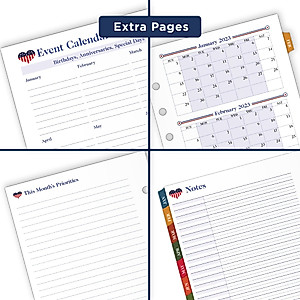 AT-A-GLANCE Charles Wysocki 2023 RY Daily Monthly Planner Refill, Loose-Leaf, Desk Size, 5 1/2" x 8 1/2"