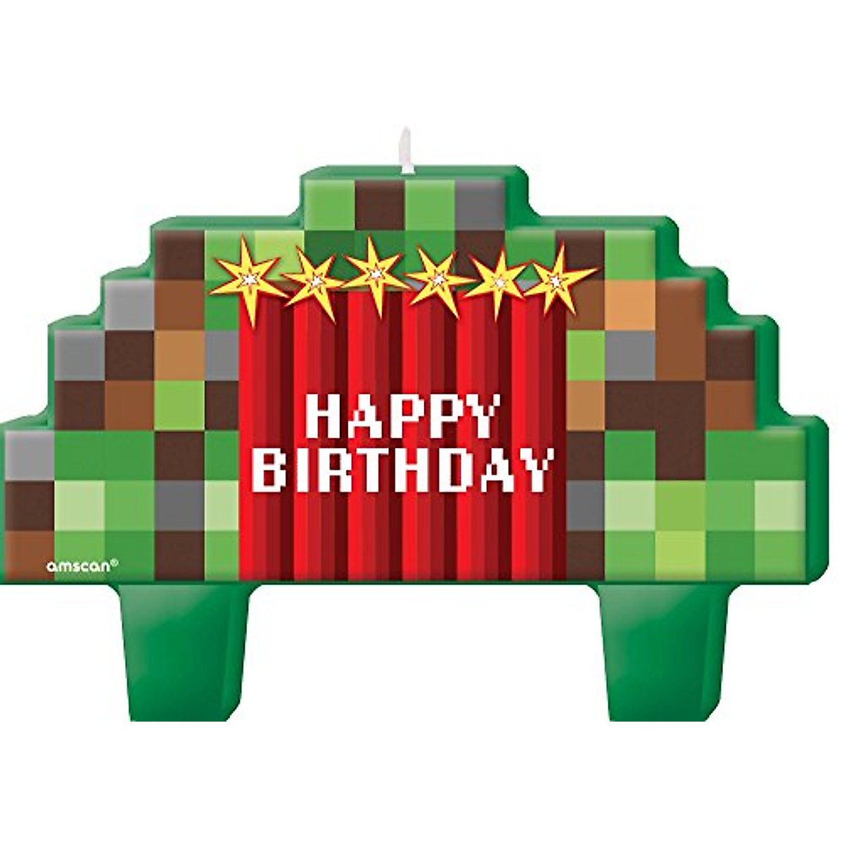 Amscan TNT Pixelated Party Birthday Candle Set