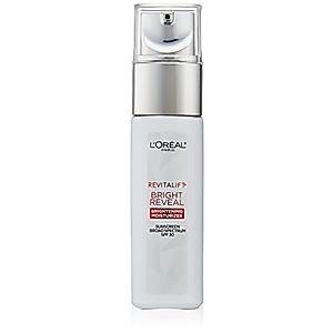 L'Oreal Paris Skincare Revitalift Bright Reveal Anti-Aging Day Cream SPF 30 Sunscreen with Glycolic Acid, Vitamin C & Pro-Retinol to Reduce Wrinkles & Brighten Skin, 1 fl. oz.