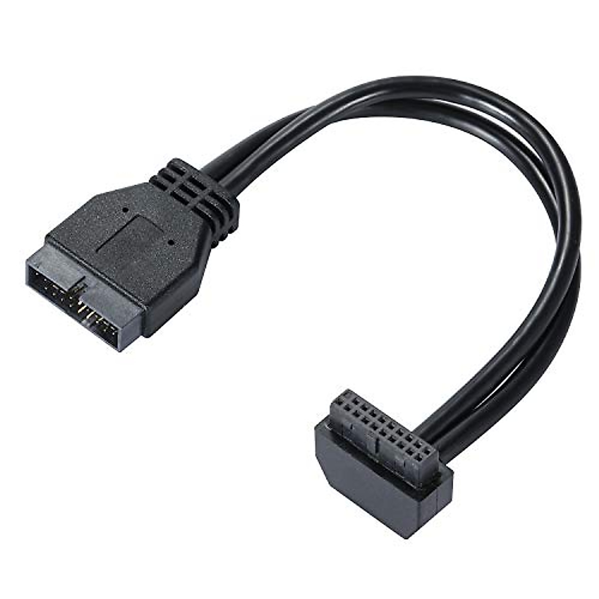 MZHOU SATA USB Extension Cable - USB 3.0 Motherboard Front 19 Pin Male to Female Extension Cable High-Speed Connection (The Interface Faces Outward)