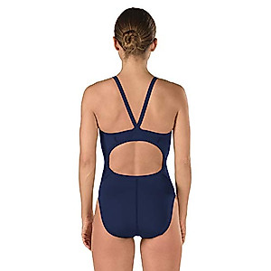 SPEEDO Endurance+ Solid Flyback Training Suit - Adult,Speedo Navy (434),26