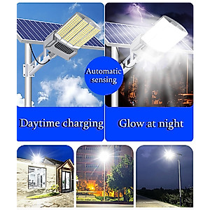 ZXXHNNAIH Solar Street Light Solar Parking Lot Lights High Conversion Rate,Can 320 ° Luminescence, for Backyard Path Parking Lot