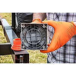 Camco RV Magnetic Bumper Cap | Allows for Convenient Storage of Your 4-in-1 Adapter During Travel | Features a Vented Cap for Air Flow While in Storage (40335), Gray