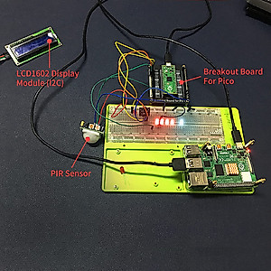 GeeekPi GPIO Breakout Board Kit for Raspberry Pi Pico/Pico W, GPIO Expansion Board Breakout Module with Jumper Wire Pack for Raspberry Pi Pico/Pico W