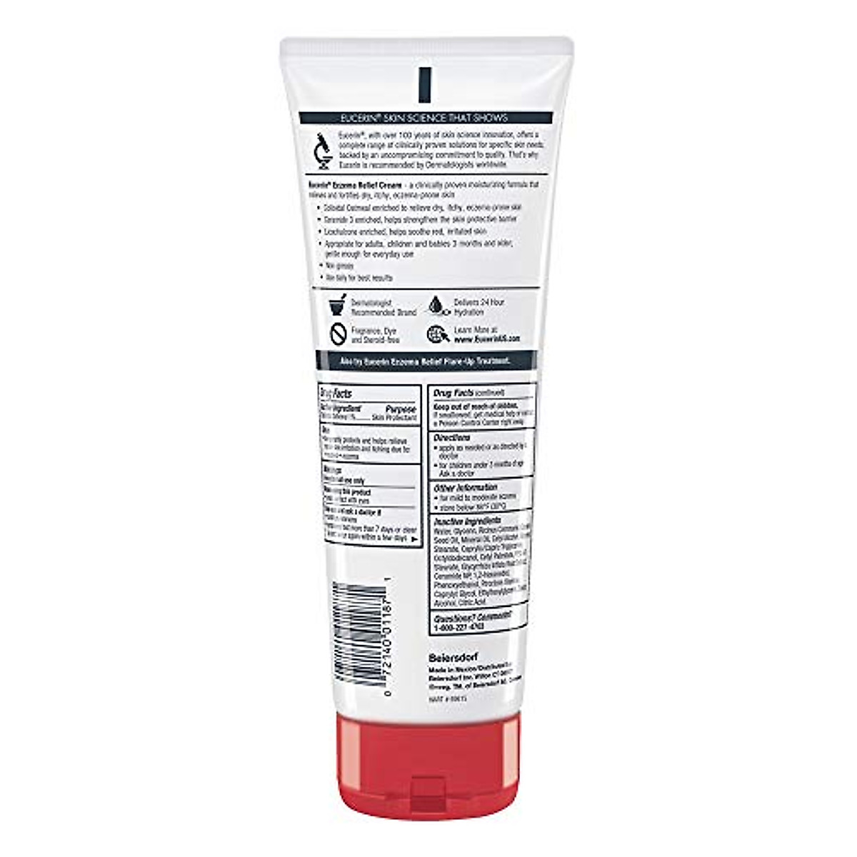 Eucerin Eczema Relief Cream - Full Body Lotion for Eczema-Prone Skin - 8 oz. Tube