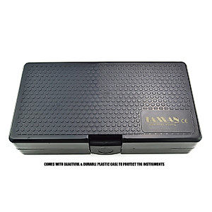 TAXXAN Veterinary Black Otoscope ENT Diagnostic Set with Metal Adapter to USE Standard Disposable Speculum …