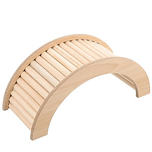 Ipetboom Hamster Toy Bridge Rat Ladder Toys Gerbil Toys Hamster Climbing Ladder Chicken Coop Ramp Hamster Cage Ladder Rat Ladders Chinchilla Bridge for Cage Decor Hamster Bridge Rabbit Ramp
