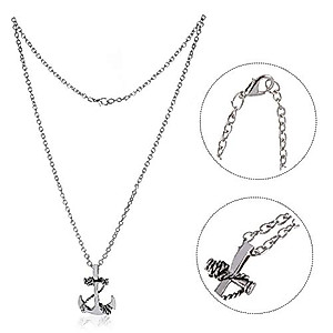 Beelittle Captain Pirate Costume Accessory Set Durag Long-Tail Headwraps Silky Cap Pirate Eye Patch Halloween Pirate Accessories Kit for Halloween Pirate Party Dress Up (Red)