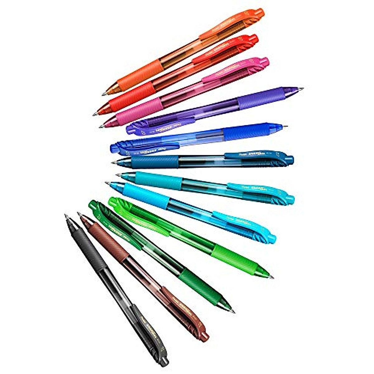 Pentel BL107C EnerGel X Roller Ball Retractable Gel Pen, Blue Ink, Medium, Dozen (BL107-C)