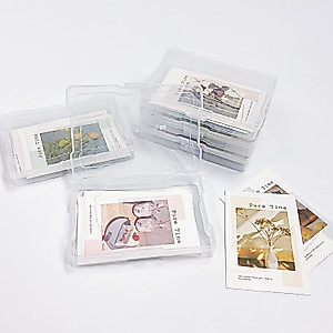 Naivees 5" x 7" Photo Storage Case, 12 Inner Photo Organizer Keeper, Extra Large Storage Picture Boxes, Seed Storage, Transparent Craft Keeper (12 PACK)