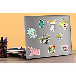 Spongebob Squarepants Sticker Pack Die Cut Vinyl Large Deluxe Stickers Variety Pack - Laptop, Water Bottle, Scrapbooking, Tablet, Skateboard, Indoor/Outdoor - Set of 50