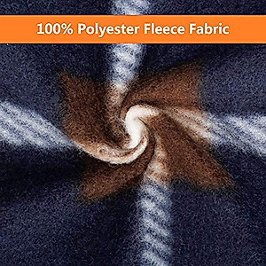 Car Electric Heated Blanket, 12V Cigarette Lighter Plug In Portable Emergency Heating Blanket, Small Fleece Car Warming Blanket, Winter Essential Accessories for Car Travel Camping SUV RV (Blue&White)