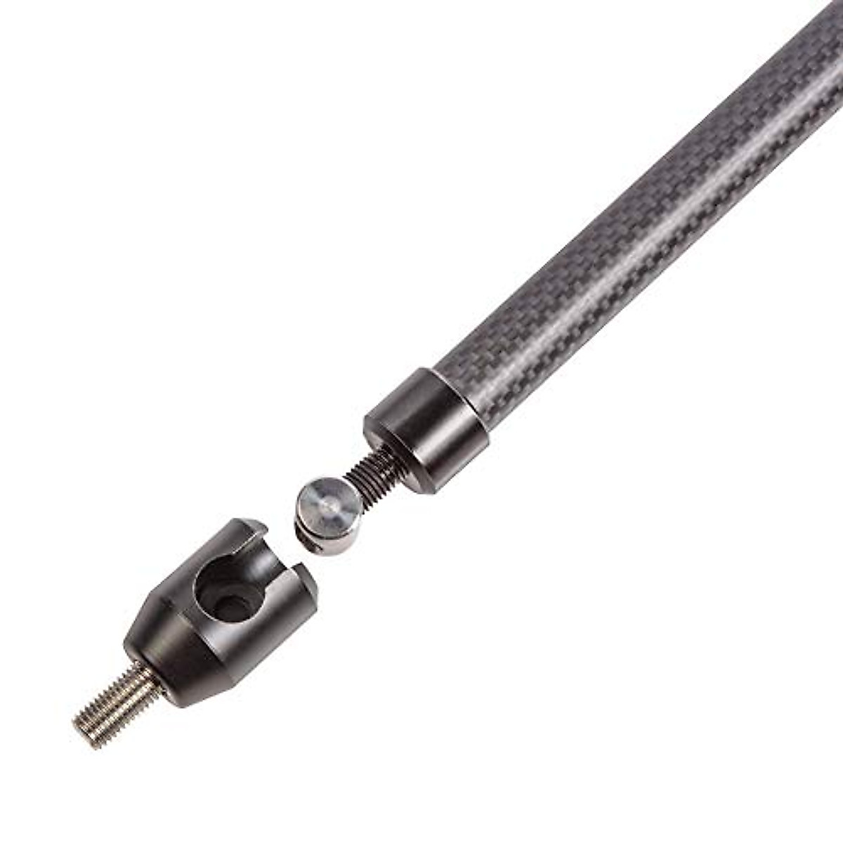 Bear Archery Trophy Ridge Hitman Target Archery Bow Stabilizer with Quick Disconnect and Removable Weights, Black, 24 inch