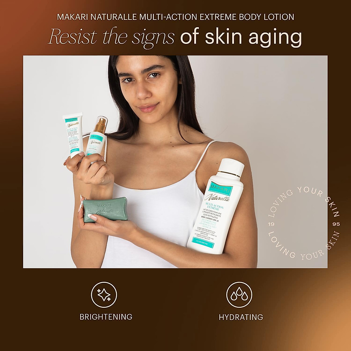 MAKARI Naturalle Multi-Action Extreme Body Lotion SPF15 (17.6 oz) | Moisturizes, Softens, Nourishes, and Enhances Natural Skin Radiance | Protects Against Sun Damage | Recommended for All Skin Types