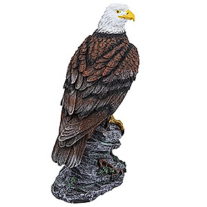 plplaaobo Resin Eagle Statue, Garden Eagle Animal Bird Art Decor Sculpture Outdoor Statue Decor for Pathway Patio Yard and Lawn