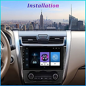 Camecho Android 10.1 Car Stereo for Nissan Teana Altima 2008-2012, 9 inch Car Radio Touchscreen with GPS Navigation WiFi FM iOS/Android Mirror Link Multimedia Head Unit + Backup Camera