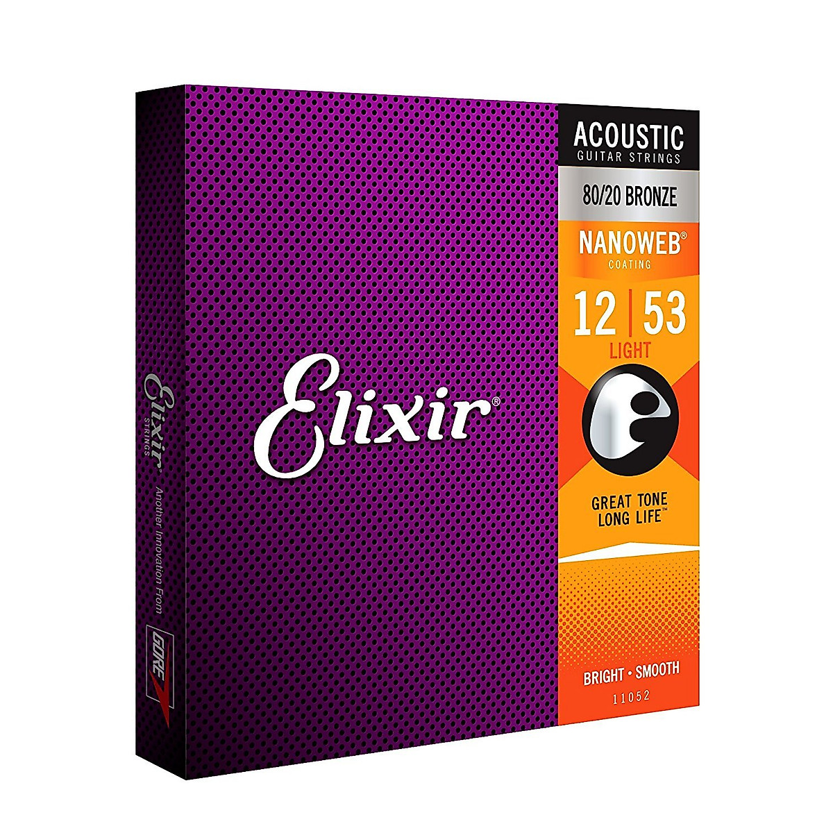 Elixir 11052 Nanoweb Acoustic Guitar Strings Set (6-Strings)