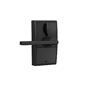 Schlage FE695 CEN 622 LAT Touch Century Lock with Latitude Lever, Electronic Keyless Entry Lock, Matte Black