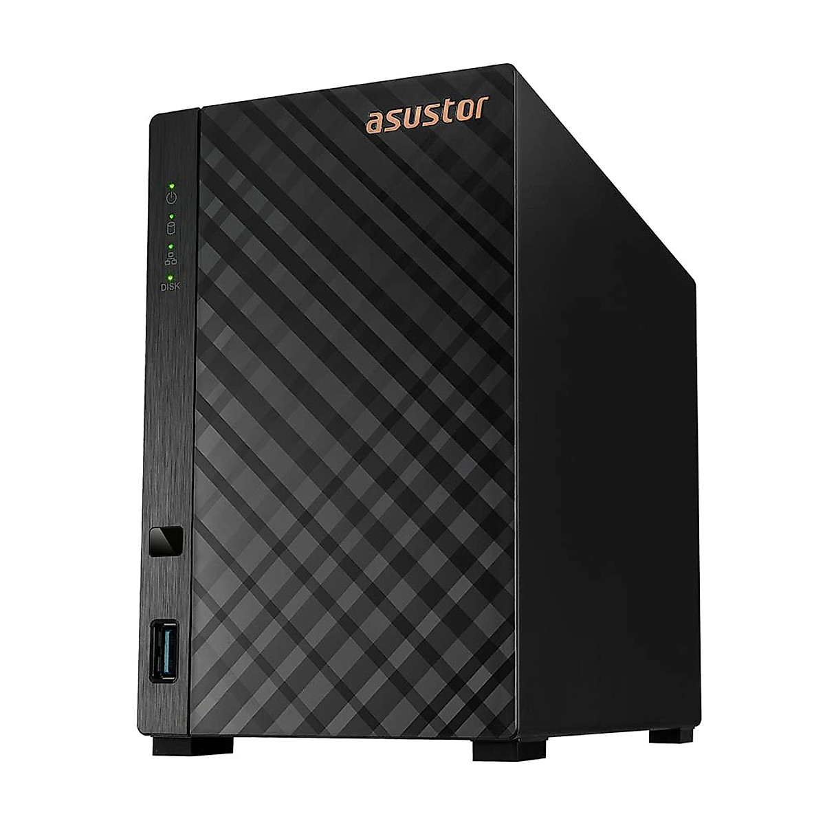 Asustor Drivestor 2 AS1102T - 2 Bay NAS, 1.4GHz Quad Core, Single 2.5GbE Port, 1GB RAM DDR4, Network Attached Storage, Personal Private Cloud (Diskless)