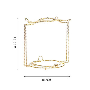 Coffee Cup Holder, Metal Iron Coffee Mug Holder with Hooks, Portable Modern Countertop Coffee Cup Tree Stand for Counter Home Office Decor