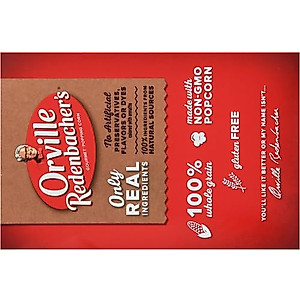 Orville Redenbacher's Movie Theater Butter Microwave Popcorn, 3.29 Ounce Classic Bag, 12-Count